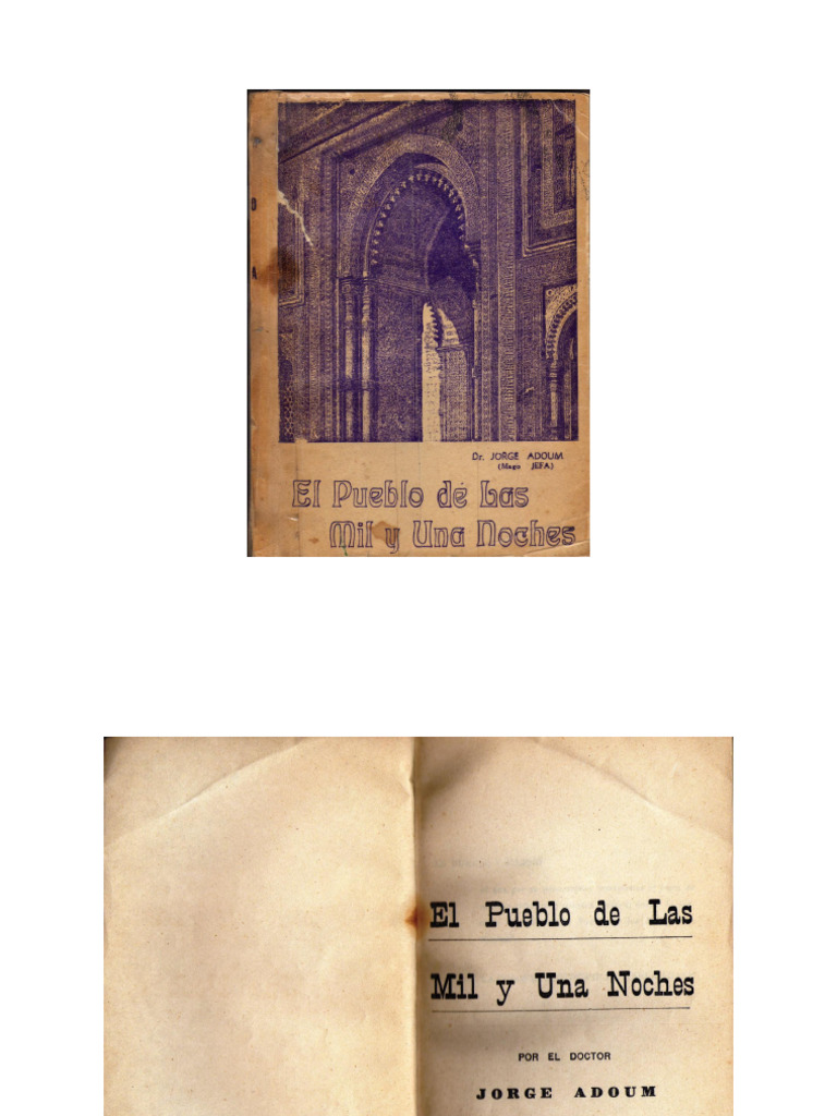El Pueblo de Las Mil y Una Noches - Jorge ADOUM | PDF
