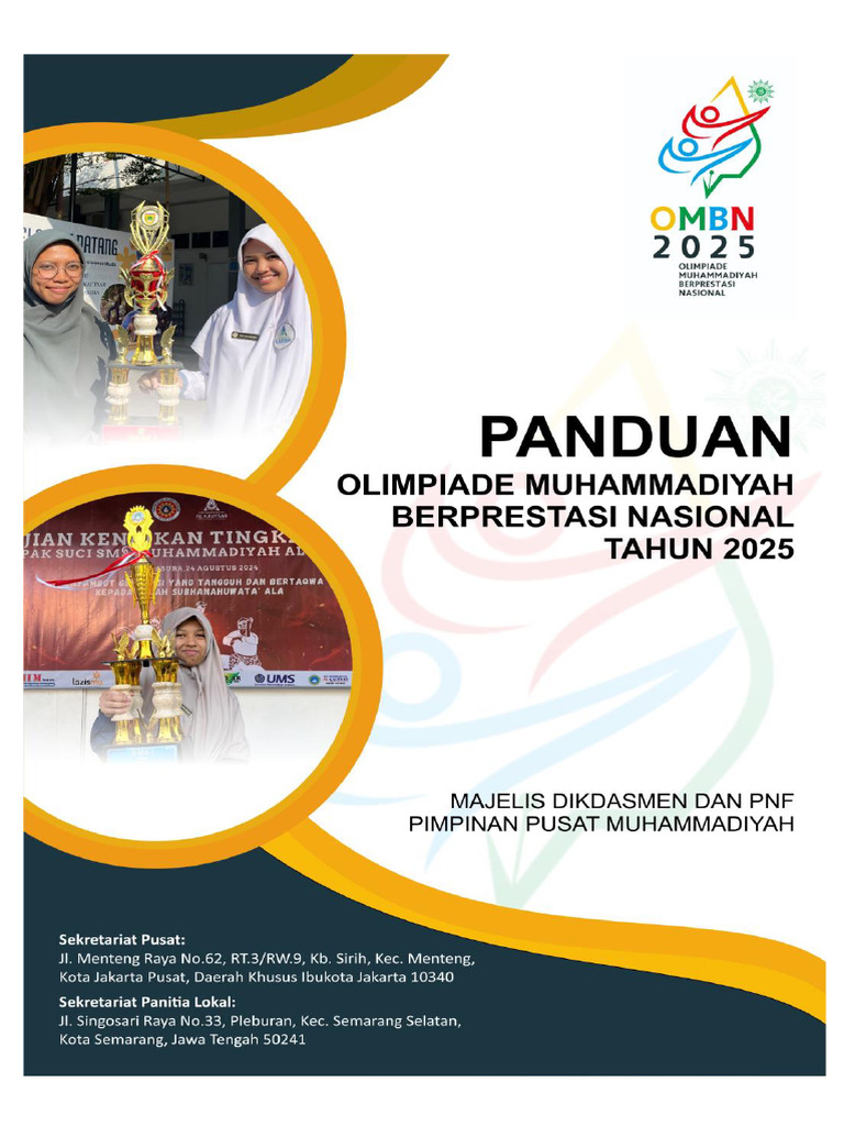 Olimpiade Muhammadiyah Berprestasi Nasional (OMBN) Tahun 2025 (1 ...