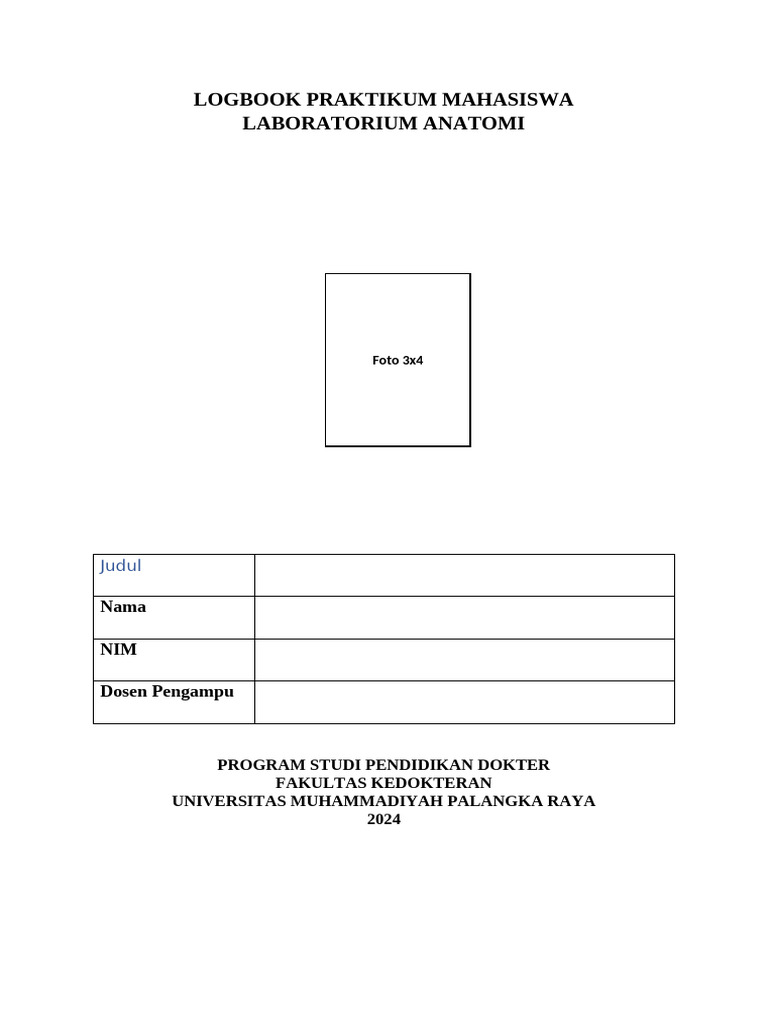 Logbook Praktikum Anatomi Pengampu | PDF | Sains & Matematika ...