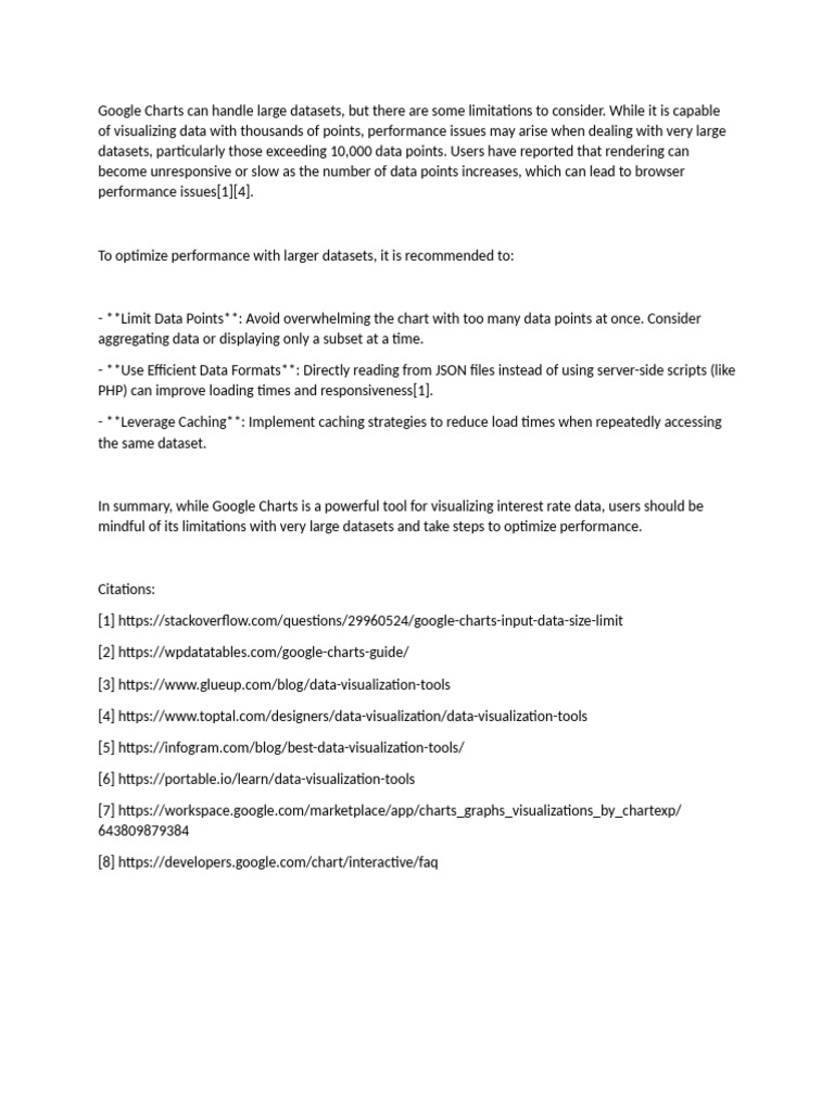 Google Charts Can Handle Large Datasets | PDF | Business | Computers