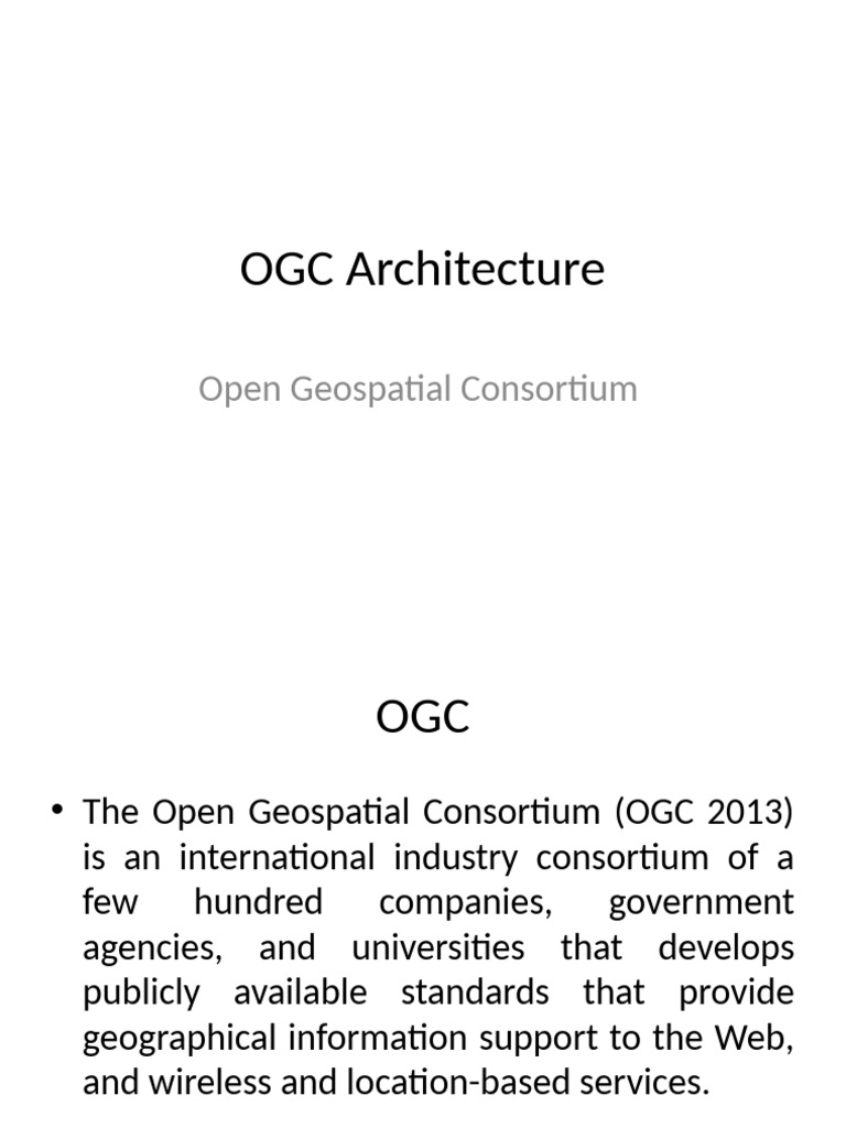 IoT-Unit 2-Part 3-OGC Architecture | PDF