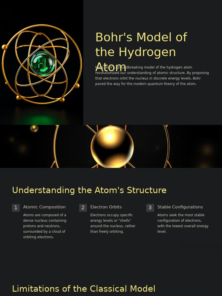 Bohrs Model of The Hydrogen Atom | PDF | Energy Level | Emission Spectrum