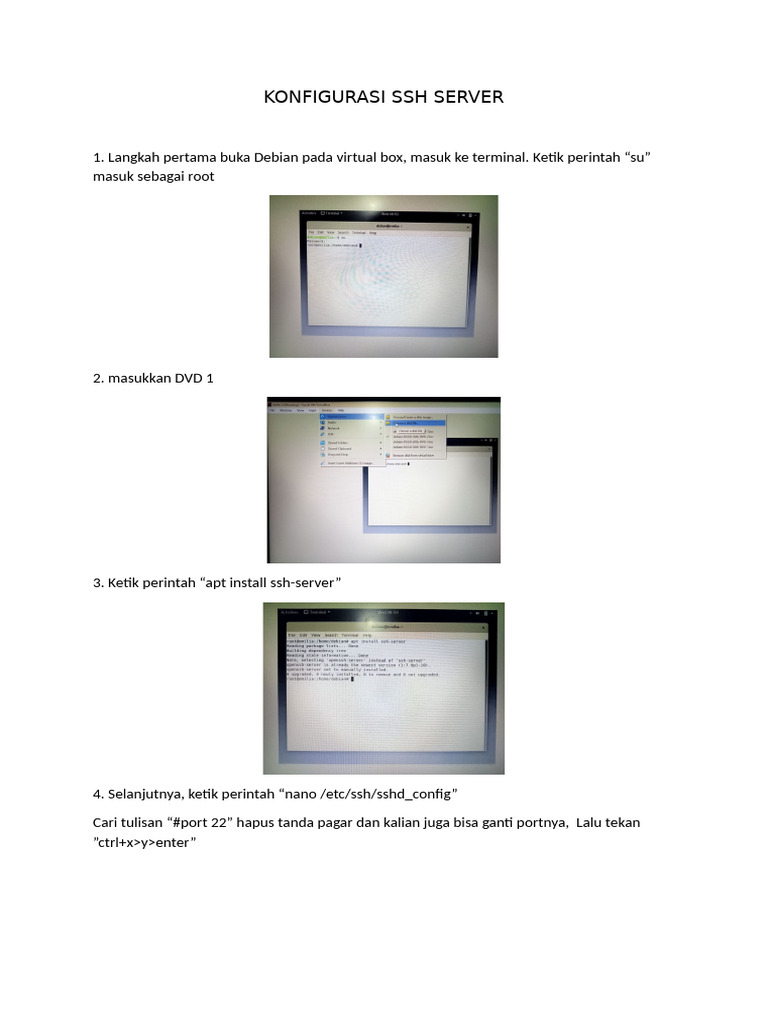 Konfigurasi SSH Server | PDF | Teknologi & Rekayasa