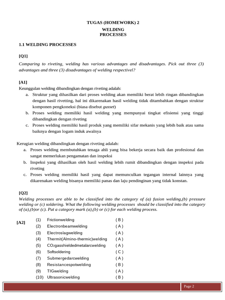 tugas 2 | PDF | Welding | Construction