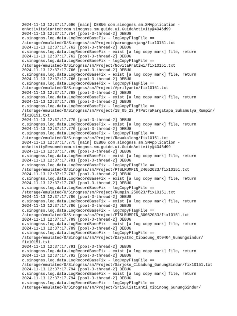 Log 2024 11 13 | PDF | Text File | Computer Programming