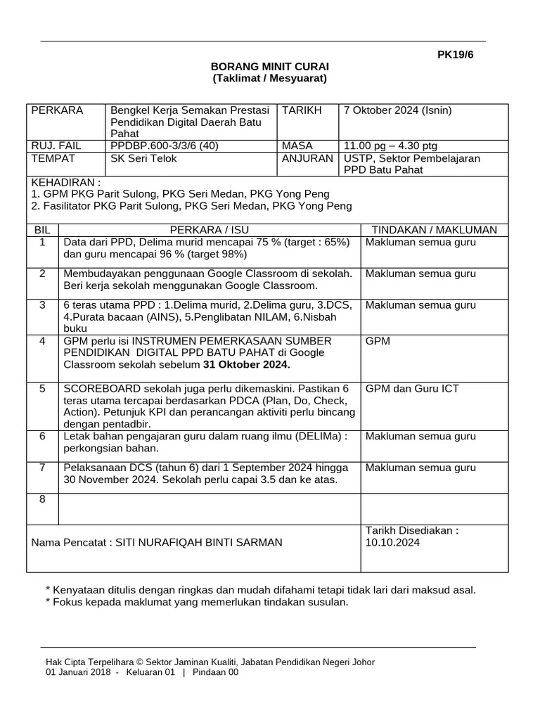 Minit Curai GPM | PDF