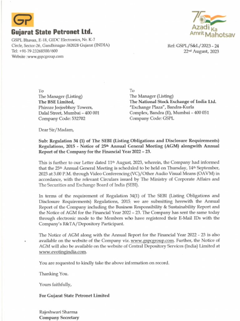 GSPL | PDF | Finance & Money Management