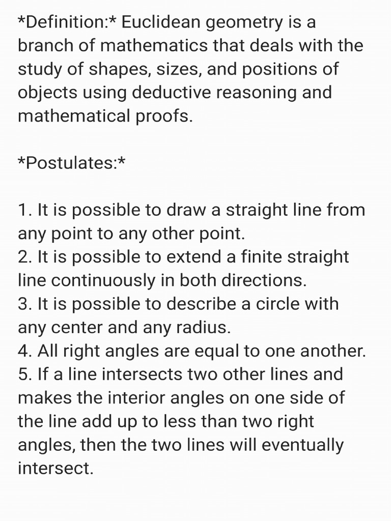 Notes On Euclidean Geometry - 241121 - 053027 | PDF