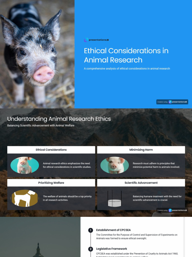 Ethics in Use of Animals For Scientific Research | PDF
