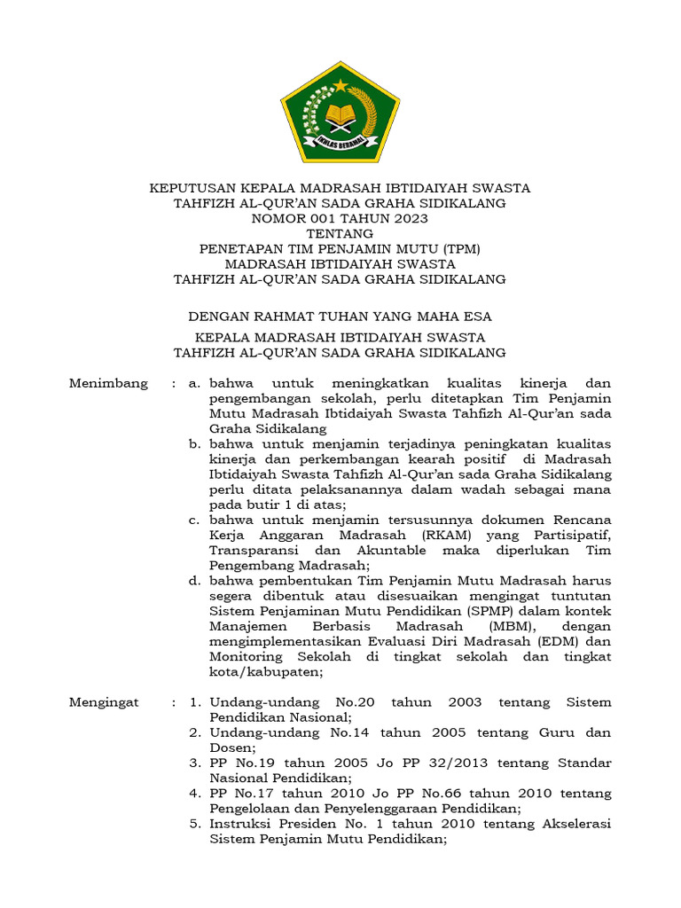 SK TPM 2023-2024 | PDF