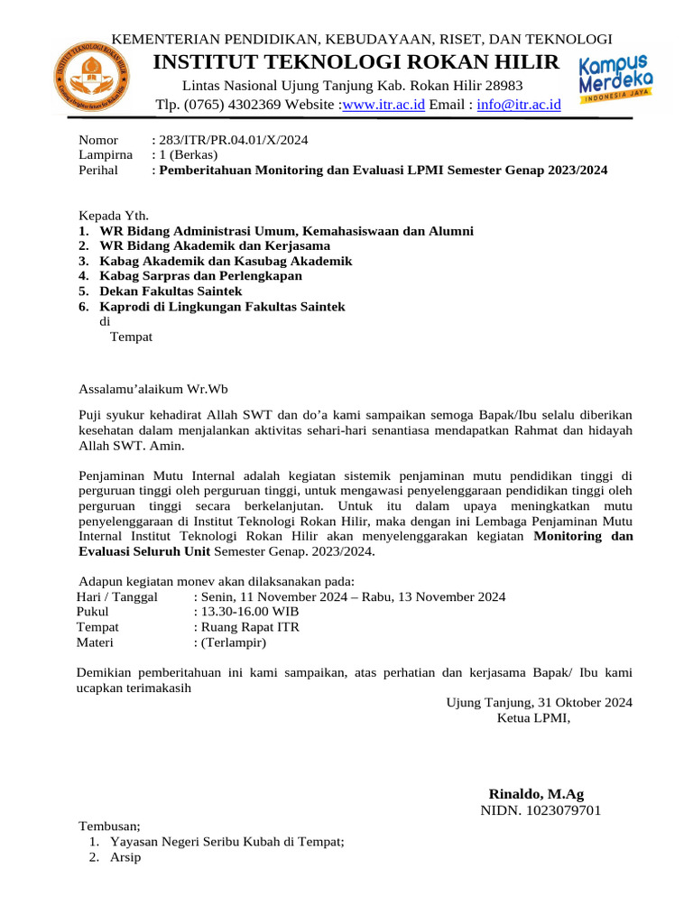 Pemberitahuan SGE 2023-2024 | PDF