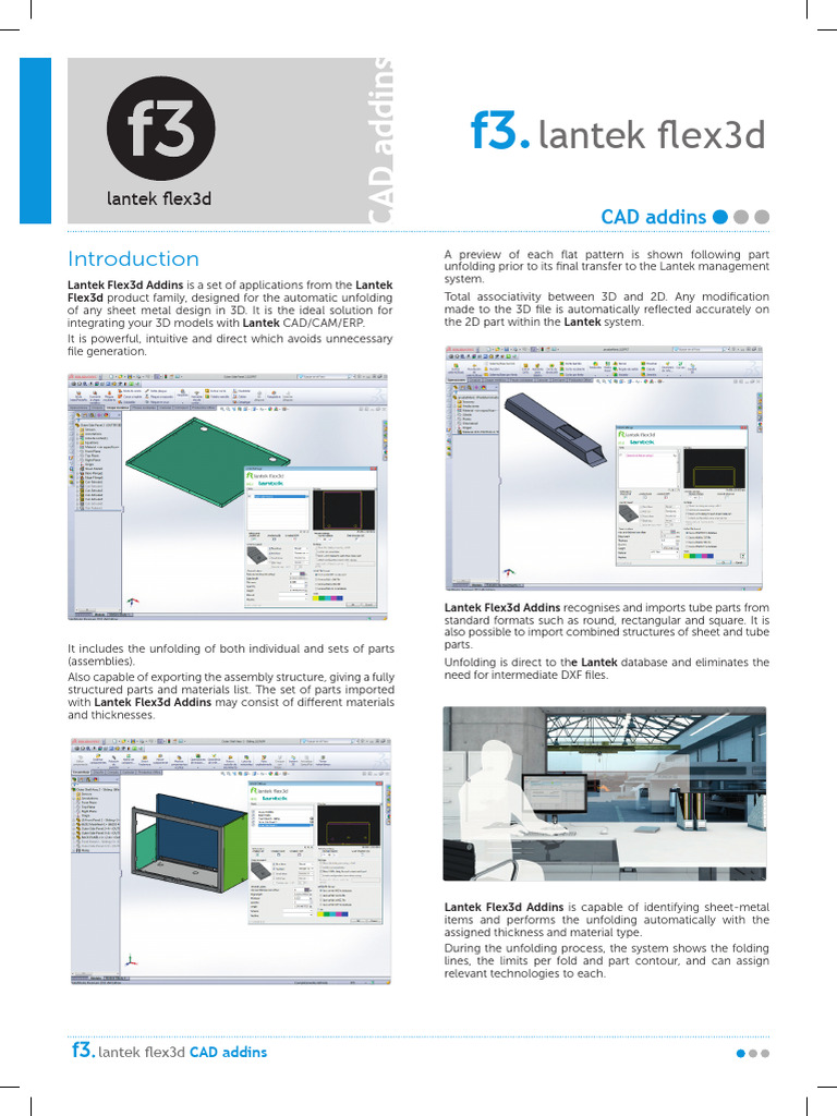 3648 211 Flex3d - CADaddins | PDF | Computer Aided Design | Sheet Metal