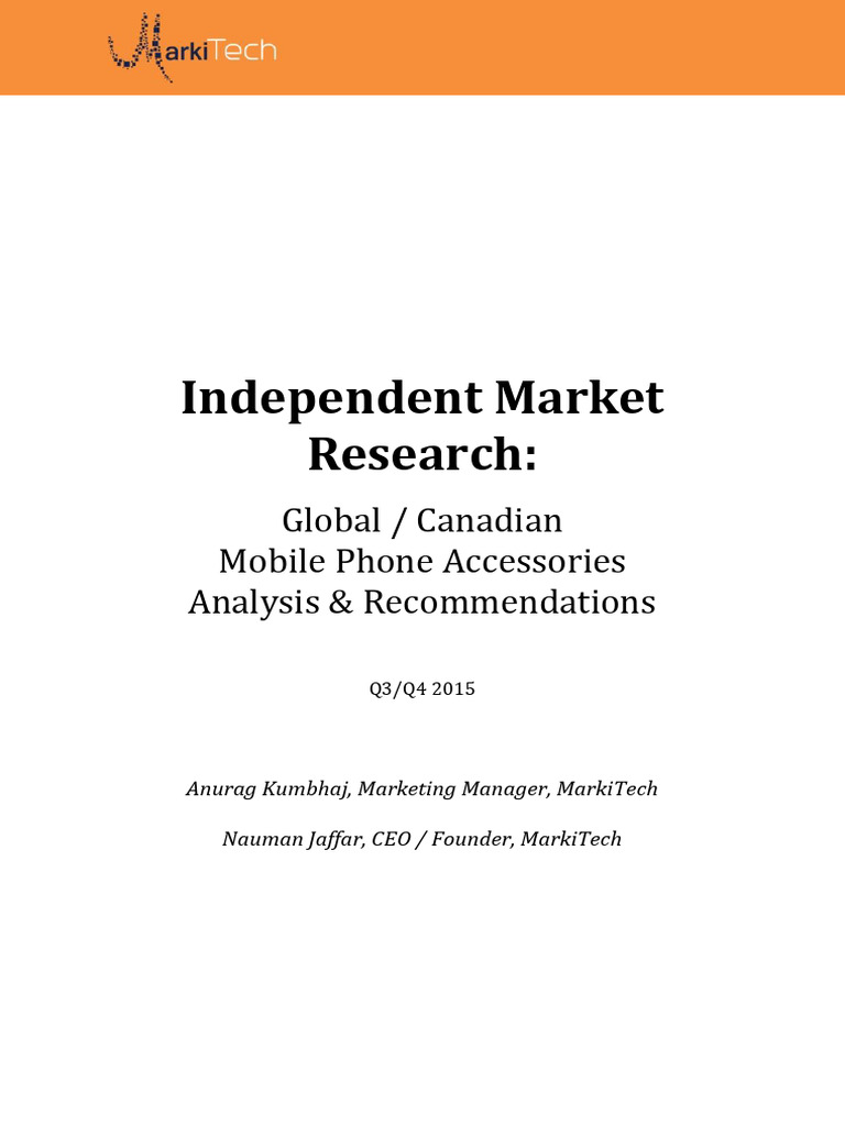 MarkiTech Mobile Phone Accessories Market Study 1 | PDF | Brand ...