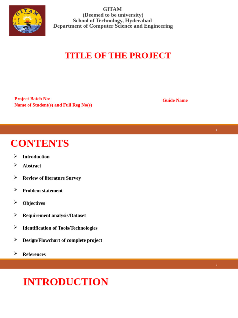 Title of The Project | PDF | Computers | Technology & Engineering
