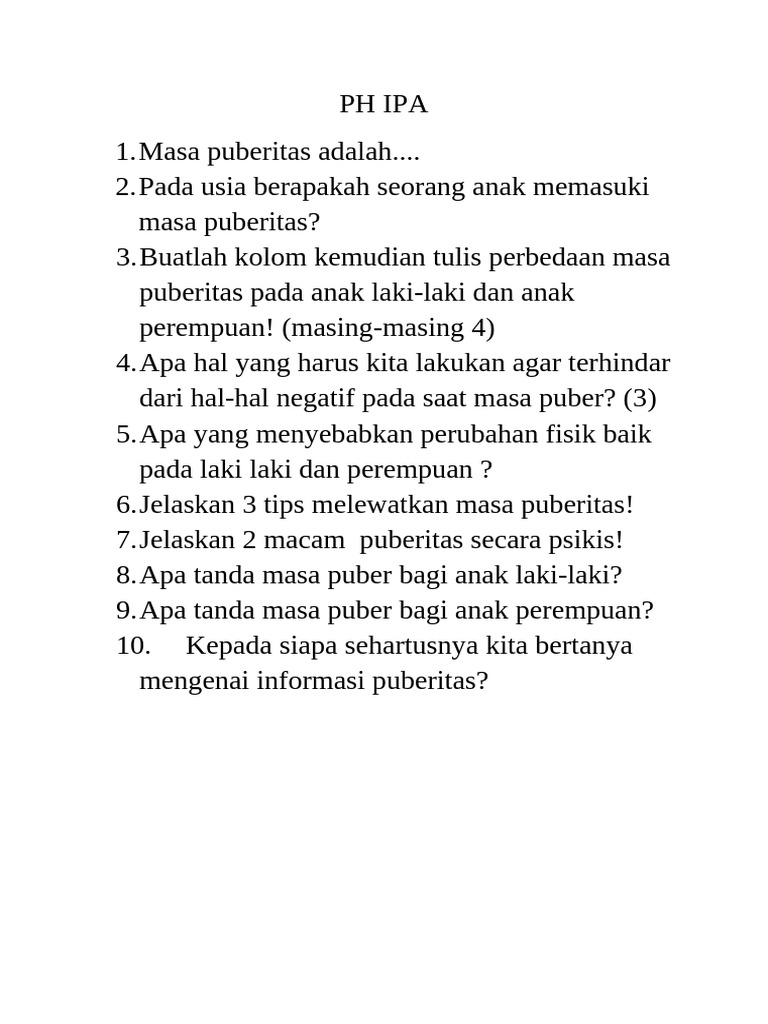 PH Ipa | PDF | Pengembangan Diri | Kesehatan Holistik