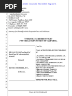 2016-07-12 Hyperloop Complaint - Endorsed | PDF | Cause Of Action | Fiduciary