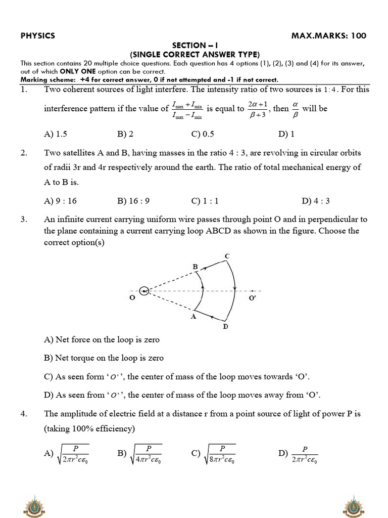 JEE Main GTM-3 - QP | PDF | Amine | Gases