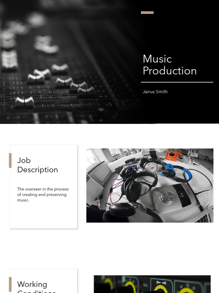 Music Producer Job Overview and Skills | PDF