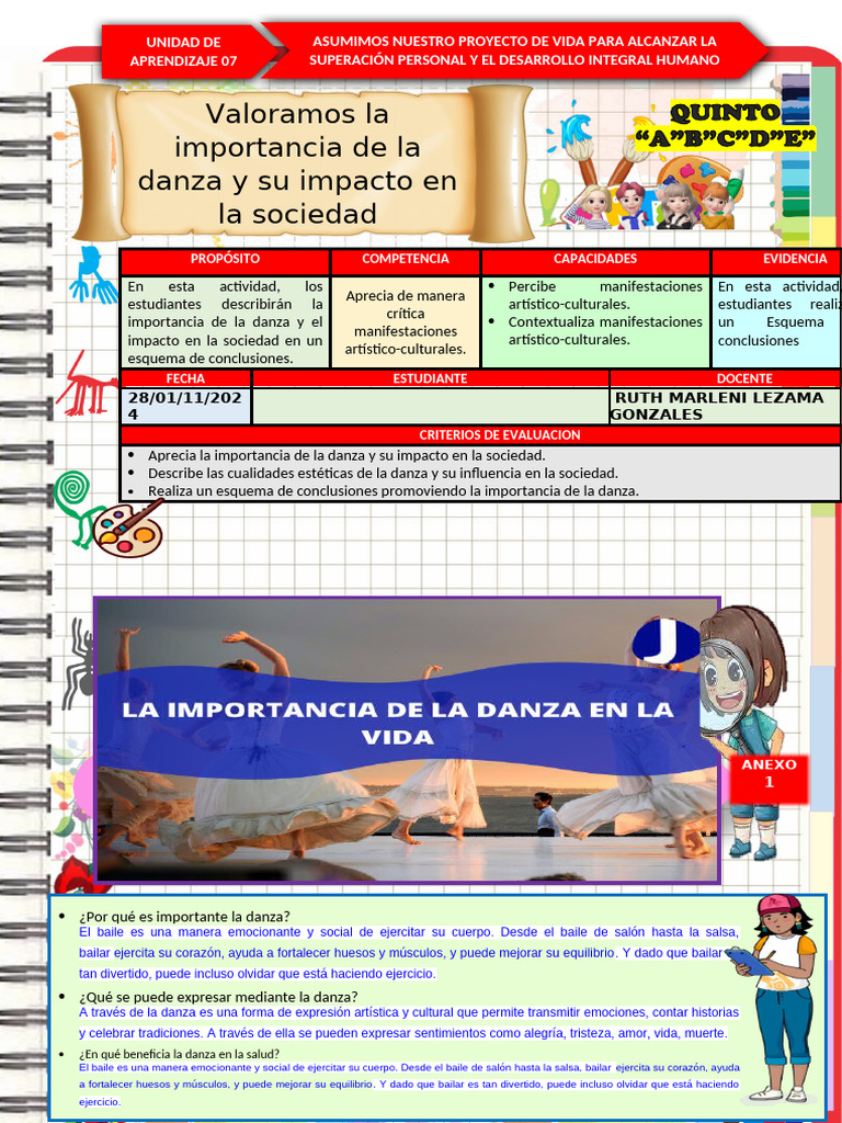 5° Act 02-Ayc-U7 (Dayana Aquino 5C | PDF | Bailes | Sicología