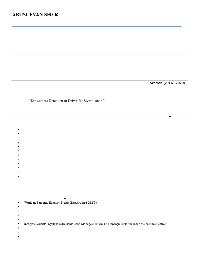 Abusufyan Sher - T24 Technical Analyst - 20241024-1 | PDF | Software | Information Technology