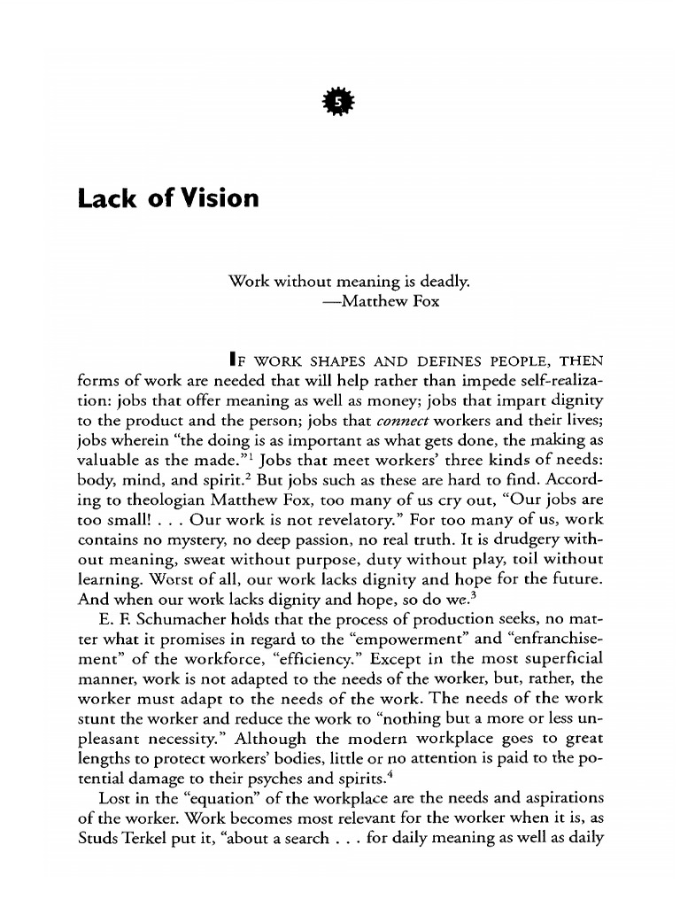 Lack of Vision | PDF | Career & Growth | Business