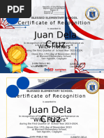 Certificate of Recognition For Feeding Program | PDF