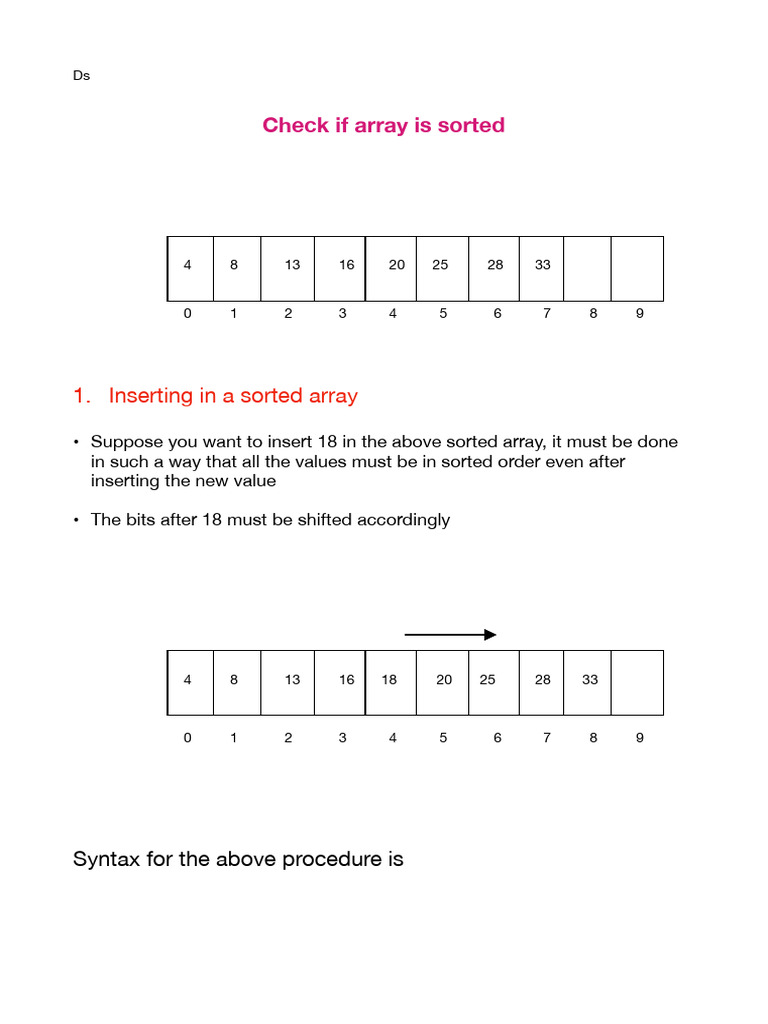 ArraySorted 112 | PDF