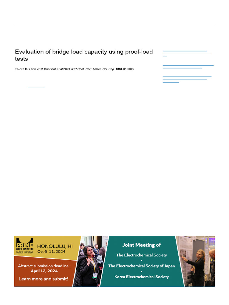 Bridge Load Capacity Evaluation Methods | PDF | Bridge | Stress (Mechanics)