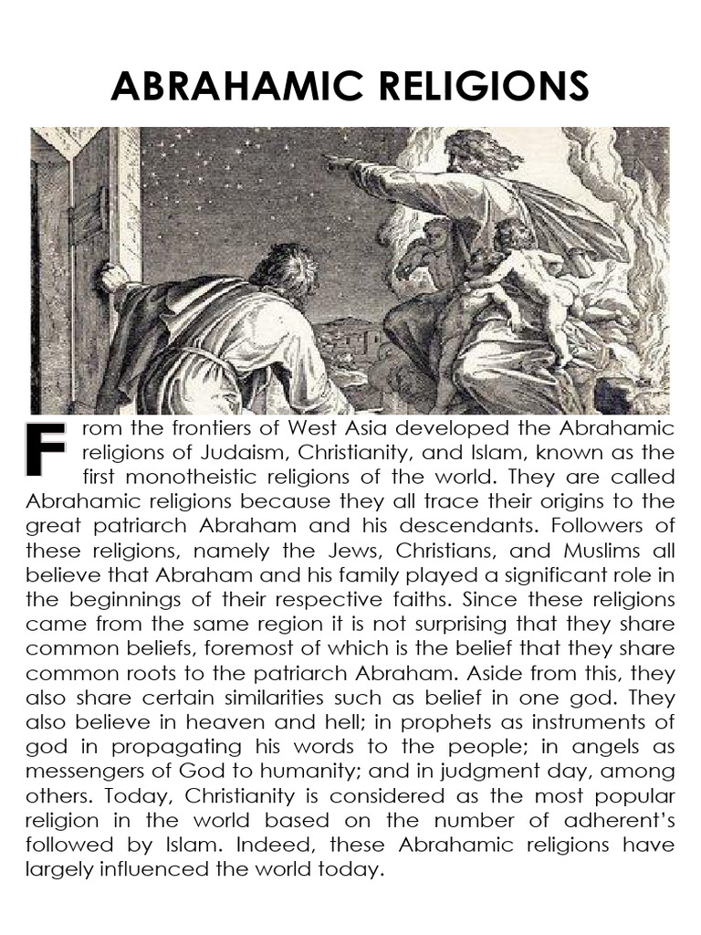 Abrahamic Religions | PDF | Social Science | Philosophy