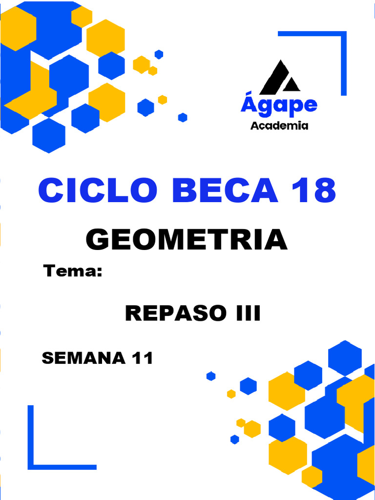 GEO - REPASO III-BECA 18 - Repaired | PDF | Triángulo | Geometría euclidiana