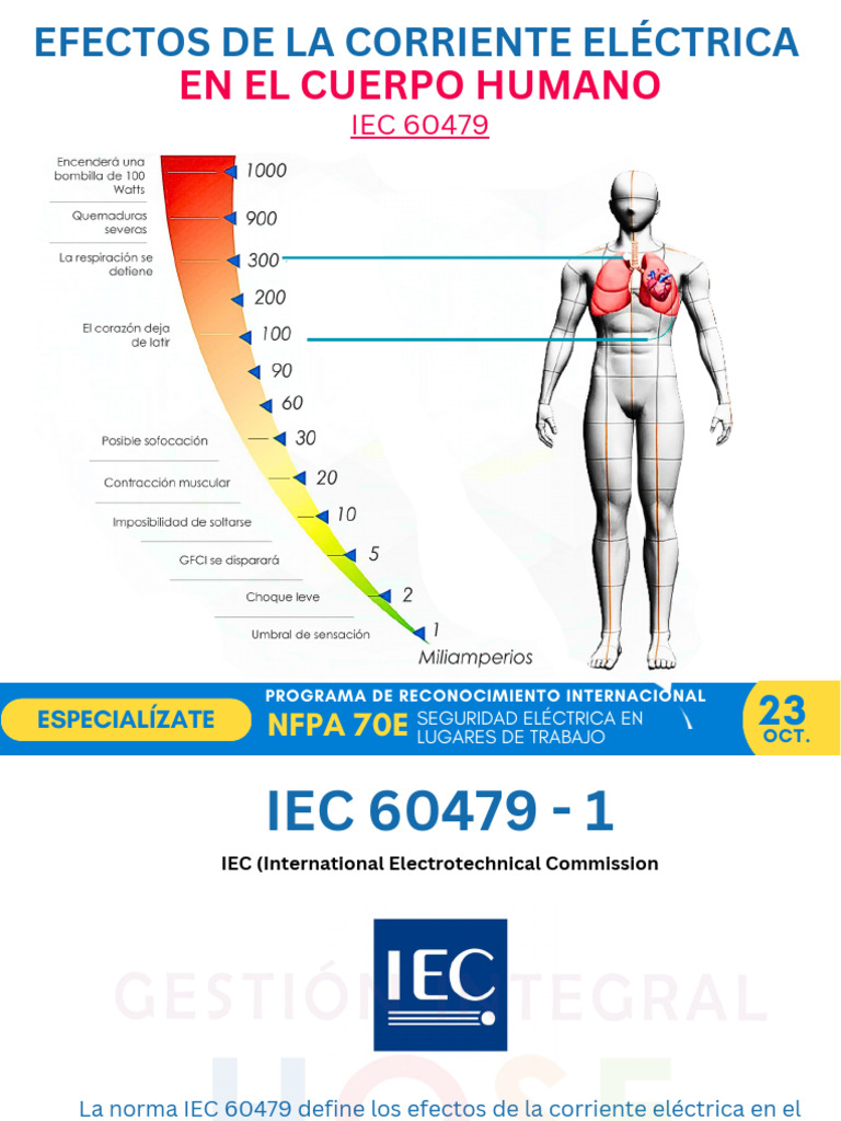 Efectos de La Corriente Eléctrica en El Cuerpo Humano | PDF | Corriente ...