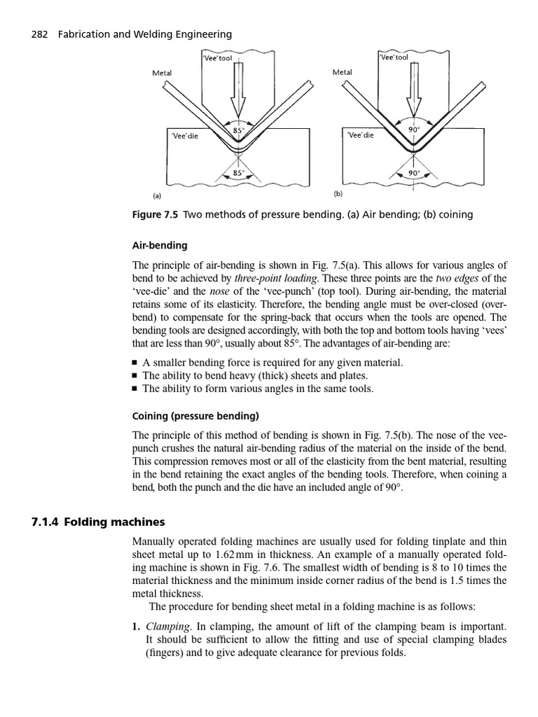 Air-Bending and Coining Techniques | PDF | Sheet Metal | Mechanical ...