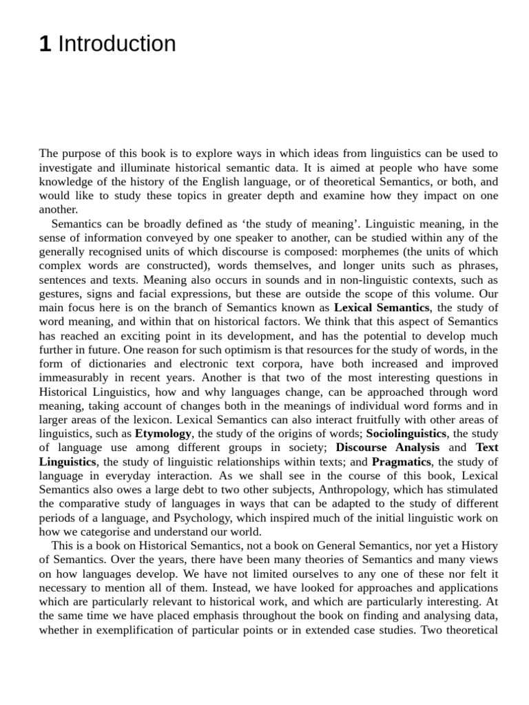 English Historical Semantics ---- (1 Introduction) | PDF | Semantics ... English Historical Semantics ---- (1 Introduction) | PDF | Semantics ...