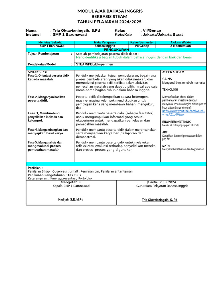Modul Ajar Stem | PDF
