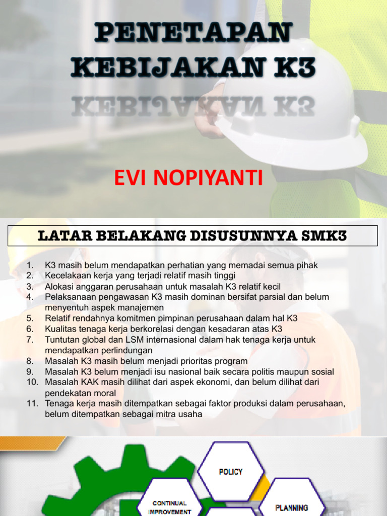 Sesi 5-Kebijakan K3 | PDF