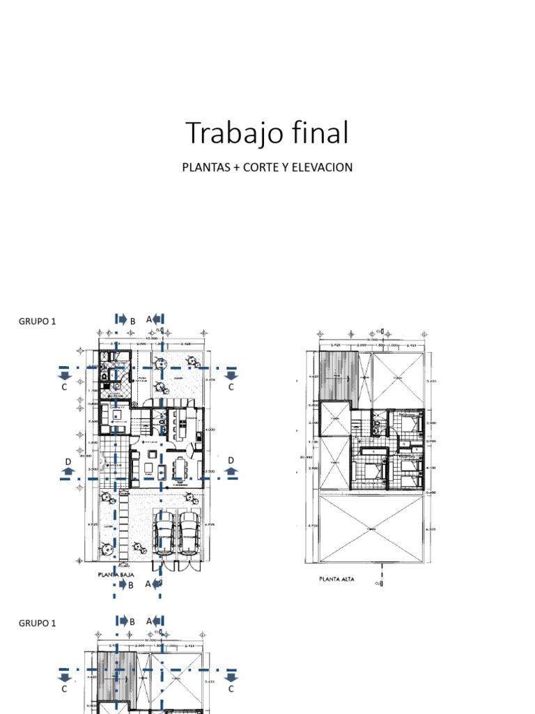 Final Planta Corte y Elevacion | PDF