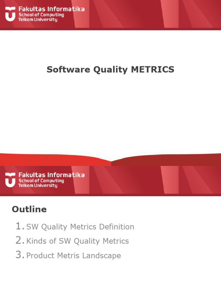 SW Quality Metric | PDF | Performance Indicator | Human Factors And ...