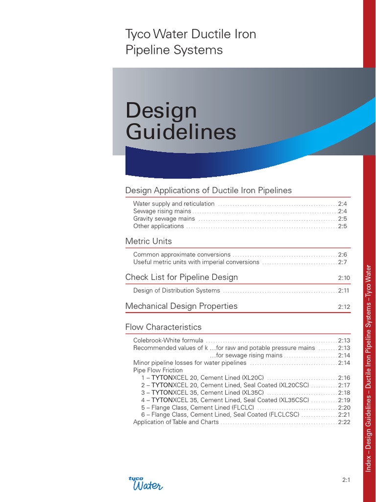 DM5 2 1 Index Applications Metric Units | PDF | Sanitary Sewer | Pipe (Fluid Conveyance)