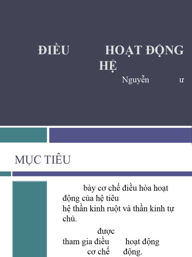 Dieu Hoa Than Kinh - Noi Tiet - Module Tieu Hoa | PDF