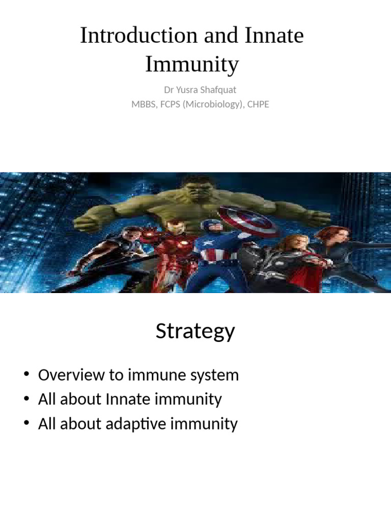 Introduction and Innate Immunity | PDF | Immune System | Innate Immune ...