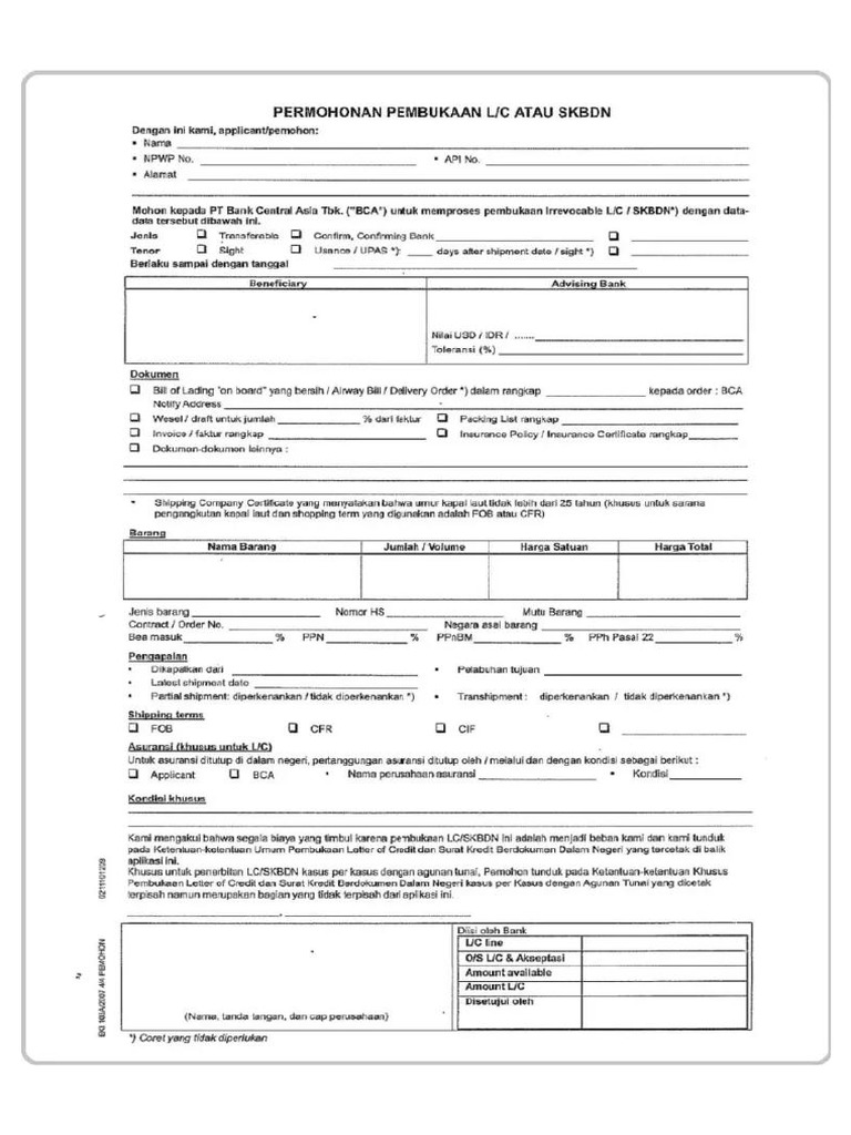 Contoh Letter of Credit 768x1004 | PDF
