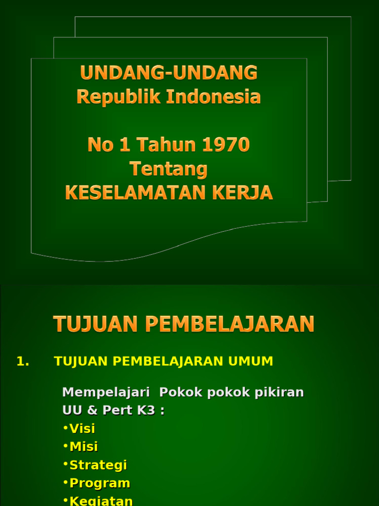 Uu No 1 Tahun 1970 PLD | PDF
