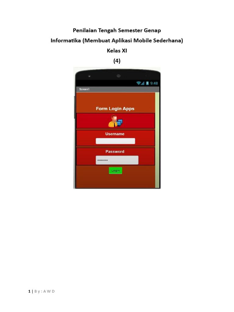 PTS Genap XI Informatika | PDF