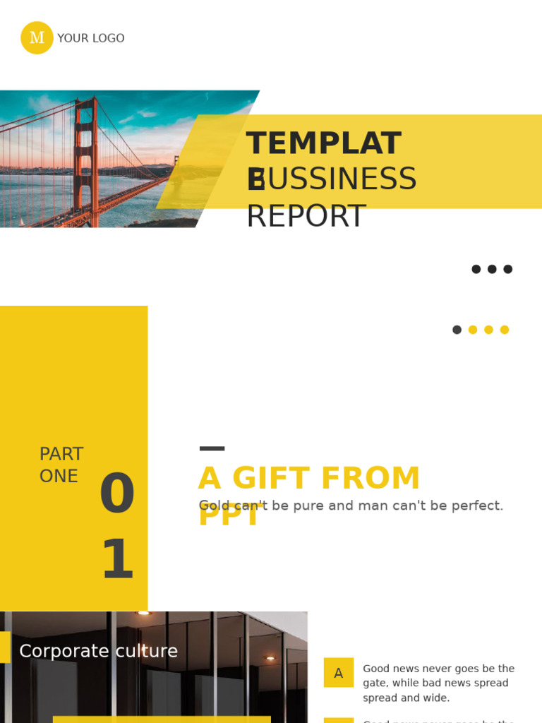 Yellow Magazine Style PowerPoint Templates | PDF