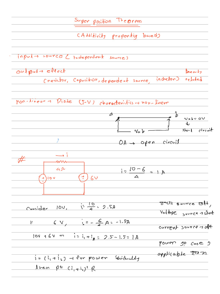 Super Position Theorem | PDF