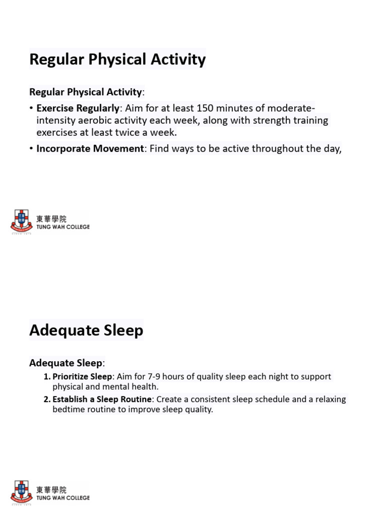 Regular Physical Activity | PDF