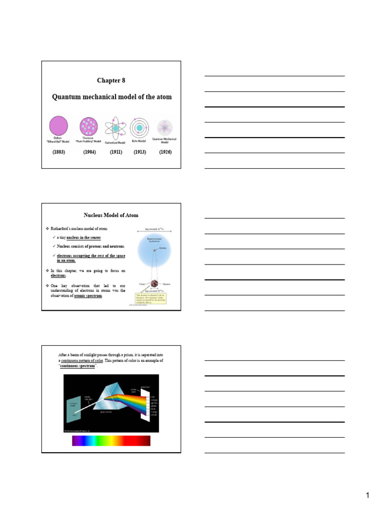 Chap 08 Pt1 Atomic Spectrum And Electromagnetic Radiation Pdf