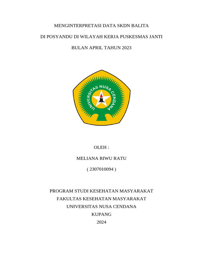 Menginterpretasi Data SKDN Balita | PDF | Ilmu Sosial