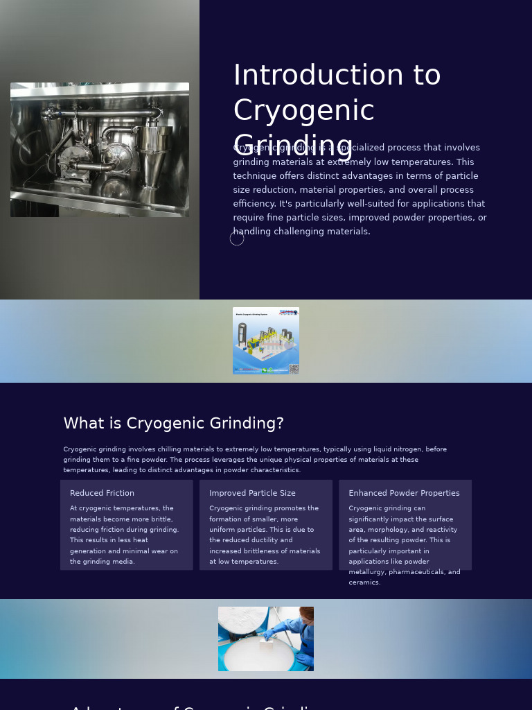 Introduction To Cryogenic Grinding | PDF | Mill (Grinding) | Cryogenics
