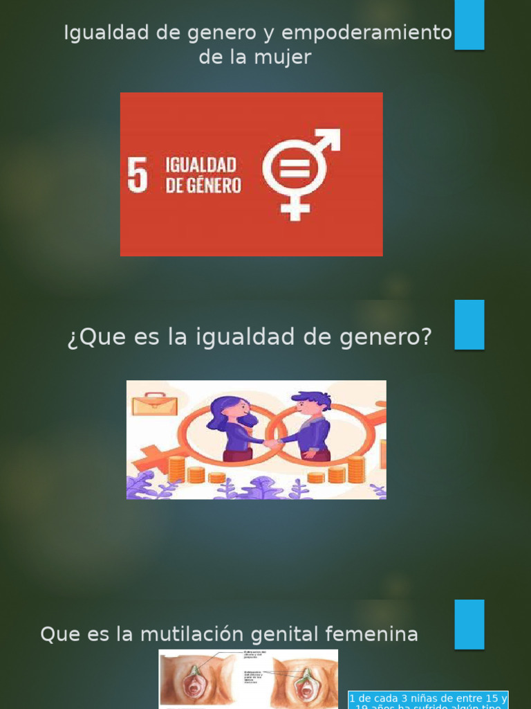 Igualdad de Genero y Empoderamiento de La Mujer | PDF | Estudios de ...